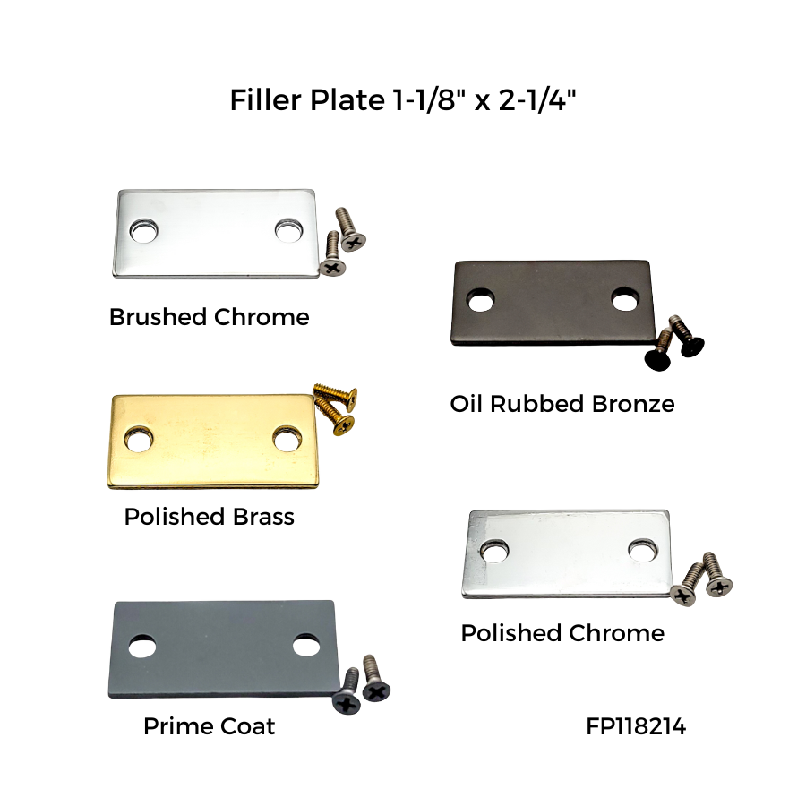 Door Strike Filler Plate | Multiple Finishes | 1-1/8" x 2-1/4" – TUFF ...