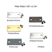 Door Strike Filler Plate | Multiple Finishes | 1-1/8" x 2-1/4" – TUFF ...